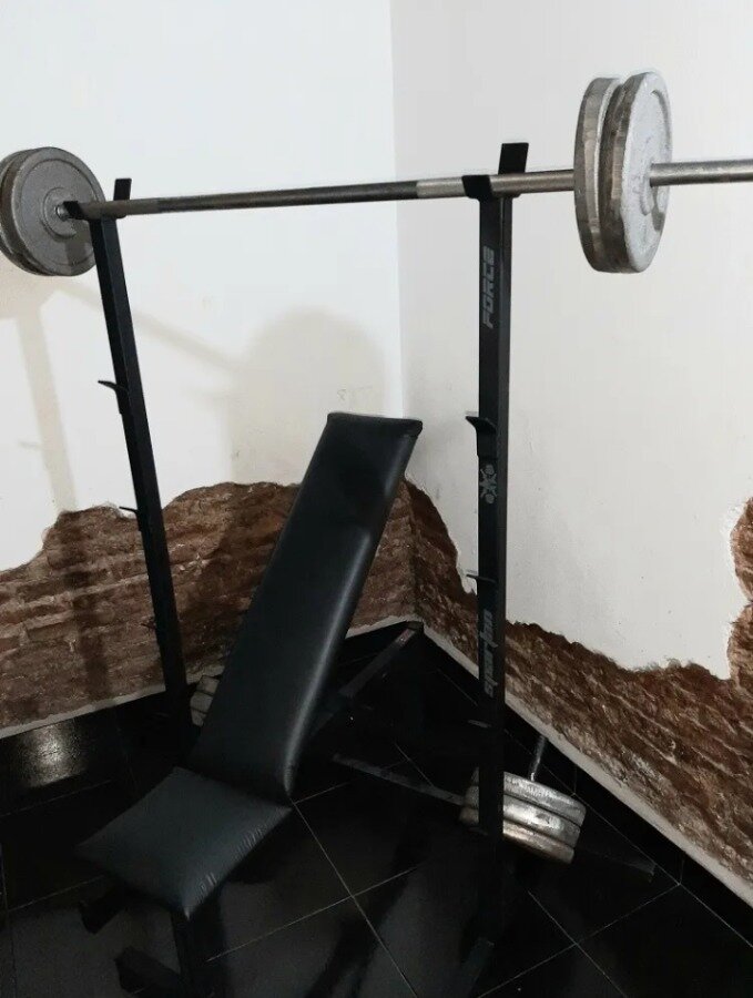 Rack Sentadilla Pecho Mas Banco Plano/Inclinado | CompraVentaNet.com