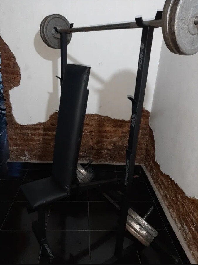 Rack Sentadilla Pecho Mas Banco Plano/Inclinado | CompraVentaNet.com