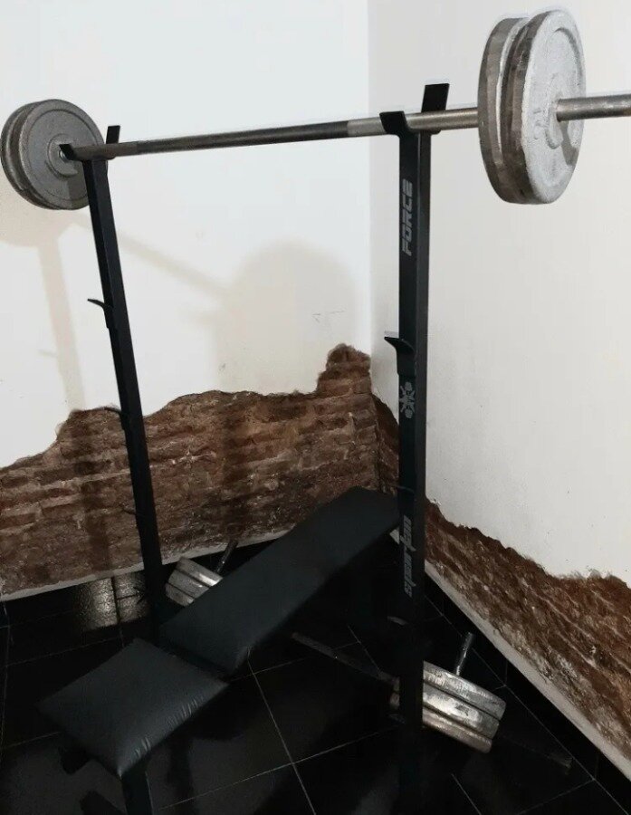 Rack Sentadilla Pecho Mas Banco Plano/Inclinado | CompraVentaNet.com