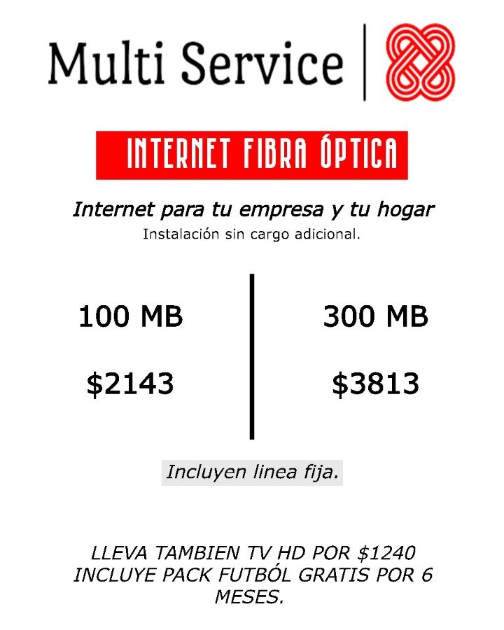 Internet Fibra Optica Para Tu Empresa Y Tu Hogar | CompraVentaNet.com