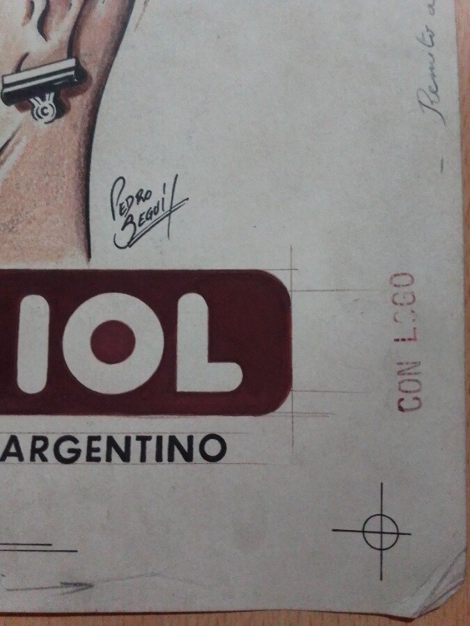 Antiguo Dibujo Original Firmado P. Segui Publicidad Geniol Revista Ric ...